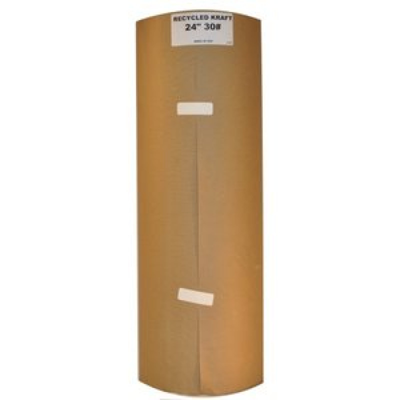 Brown Kraft Wrapping Paper | 24" Kraft Paper Rolls | CF Recycler Supply